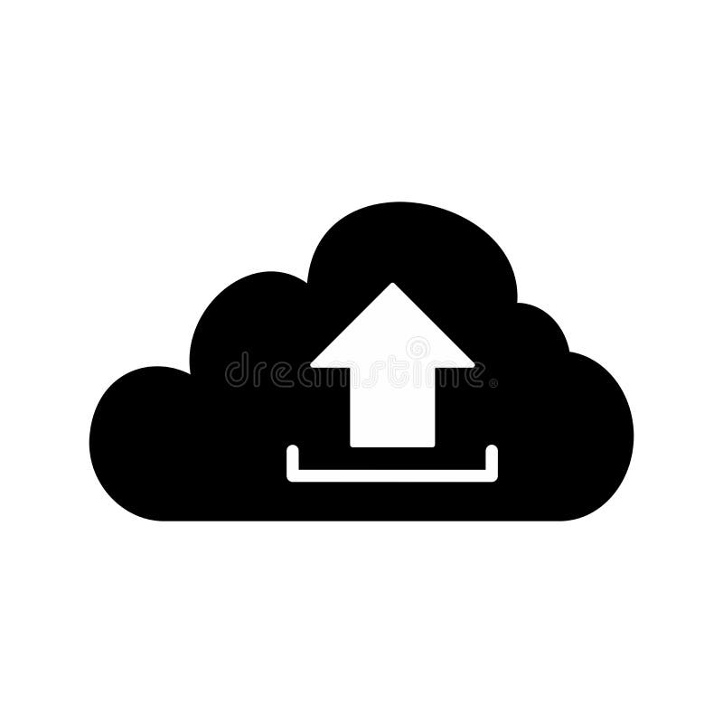 Upload cloud symbol stock vector. Illustration of store - 83525384