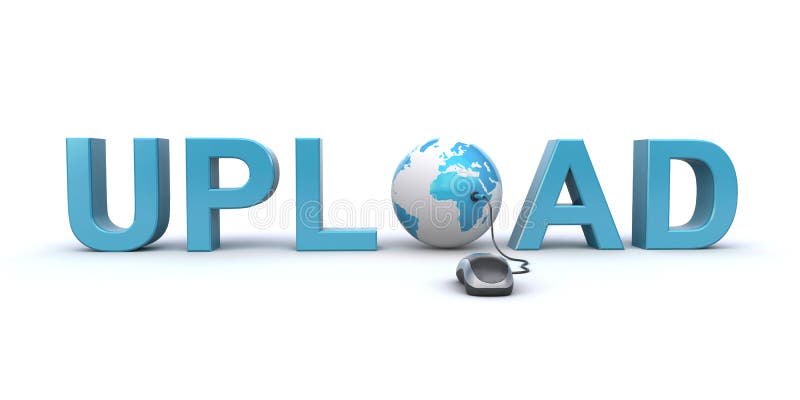 Upload concept stock illustration. Illustration of online - 41284638