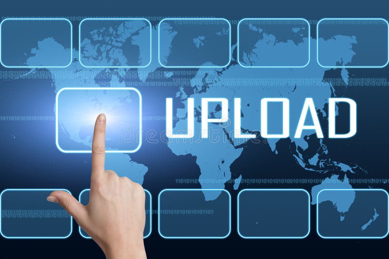 Upload stock illustration. Illustration of internet, video - 43410692
