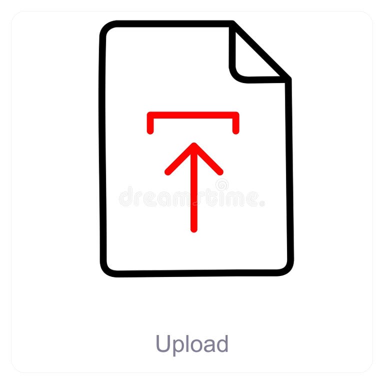 Upload and Data Icon Concept Stock Vector - Illustration of vector ...