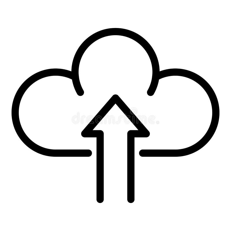 Upload Data To the Cloud Icon, Outline Style Stock Vector ... Upload Data To the Cloud Icon, Outline Style Stock Vector ...