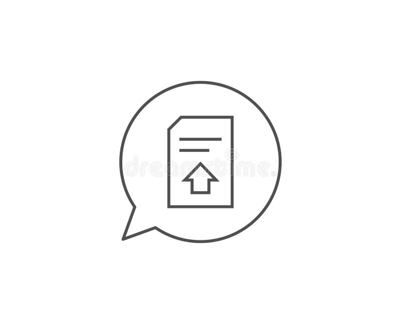 File Upload Line Vector Icon Stock Illustrations – 11,074 File Upload ...