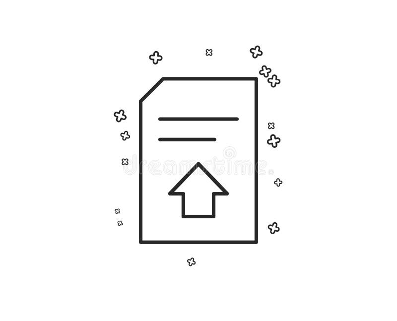 File Upload Line Vector Icon Stock Illustrations – 10,980 File Upload ...