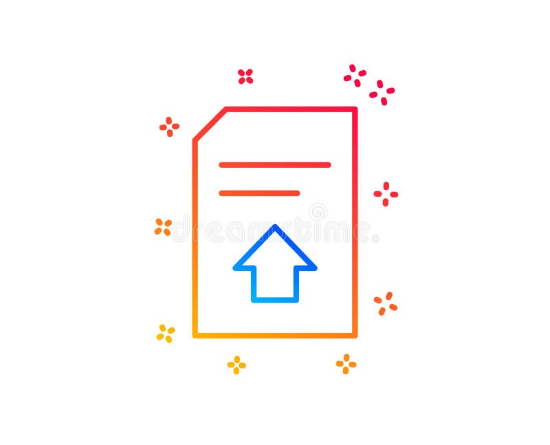 File Upload Line Vector Icon Stock Illustrations – 11,074 File Upload ...