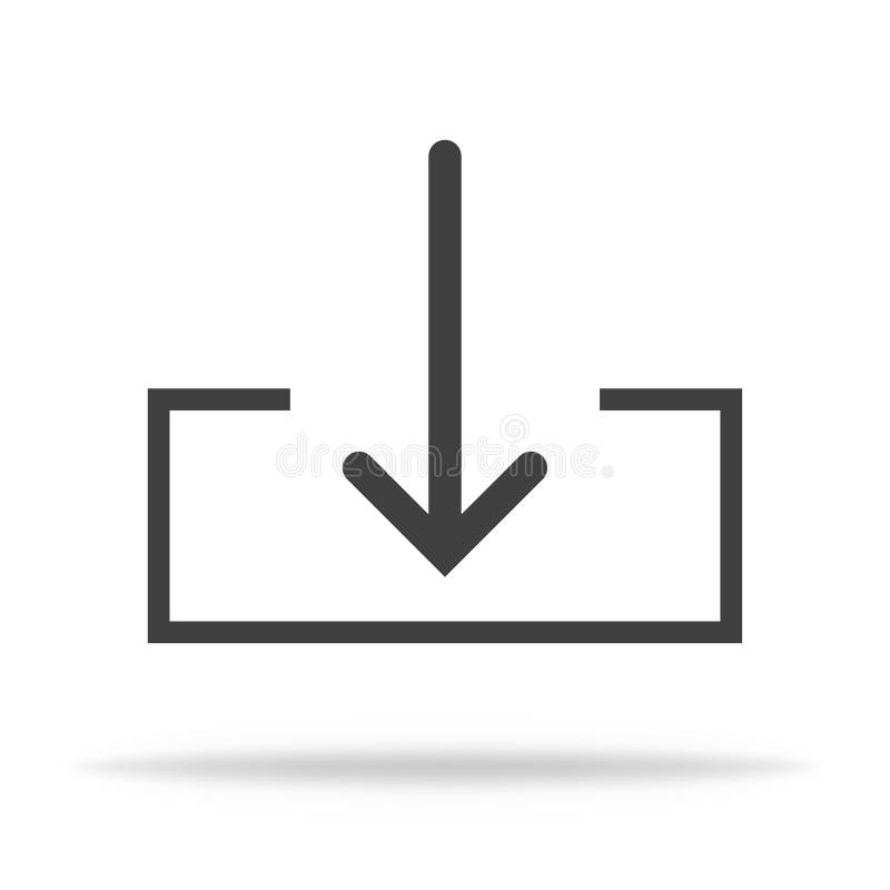 Upload and Download Arrow Icon. Pointer for Link To Save File or ...