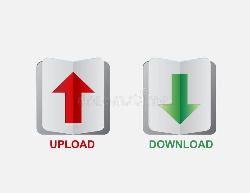Upload download button stock vector. Illustration of internet - 28645885