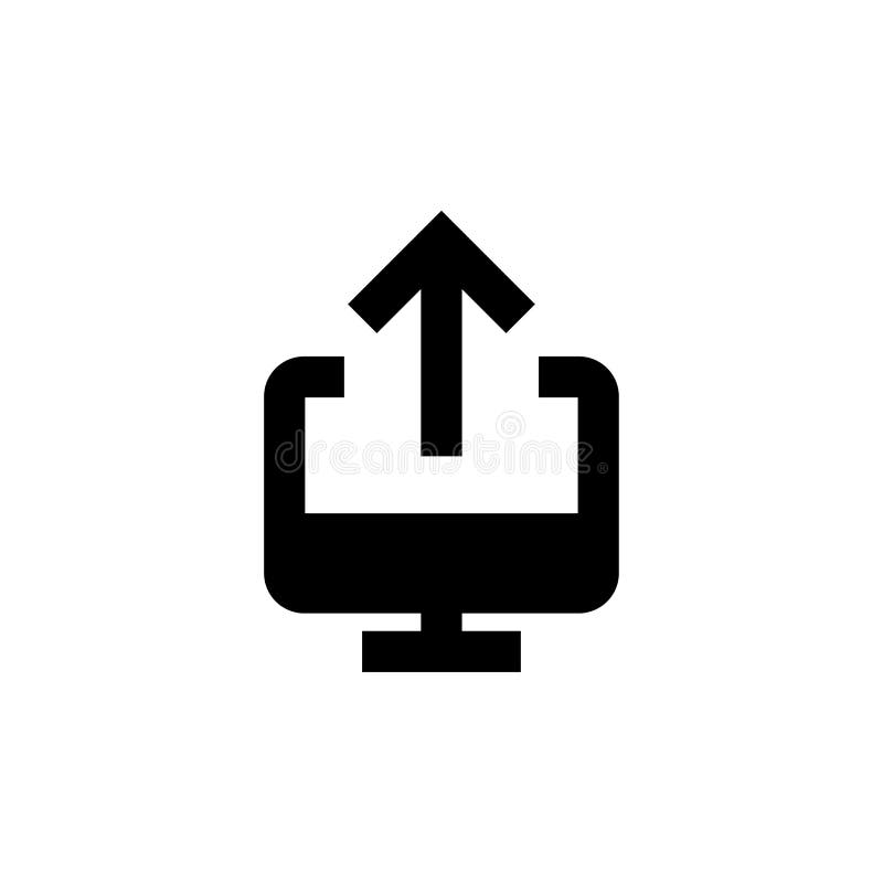 Upload and Download Icon. Attachment Sign Stock Vector - Illustration ...