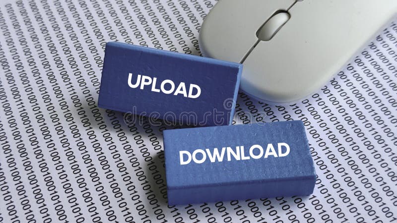 Blocks with binary code stock image. Image of composition - 12262177