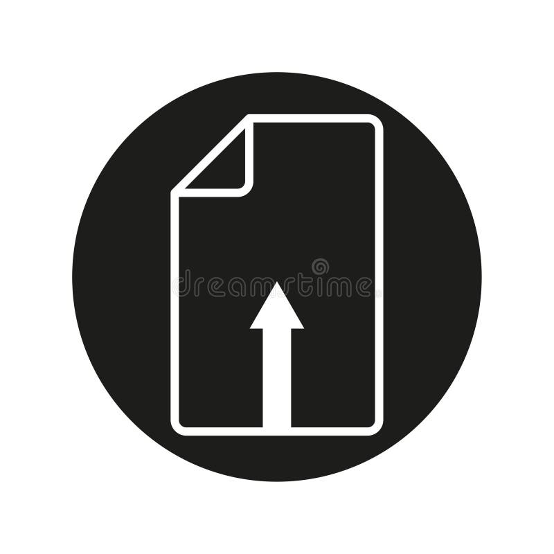 Upload File Icon. Vector Illustration. EPS 10 Stock Vector ...