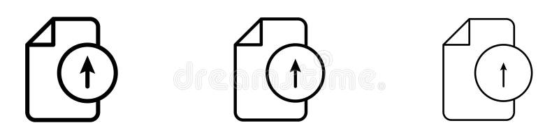 Upload file icon vector stock vector. Illustration of storage - 348391219