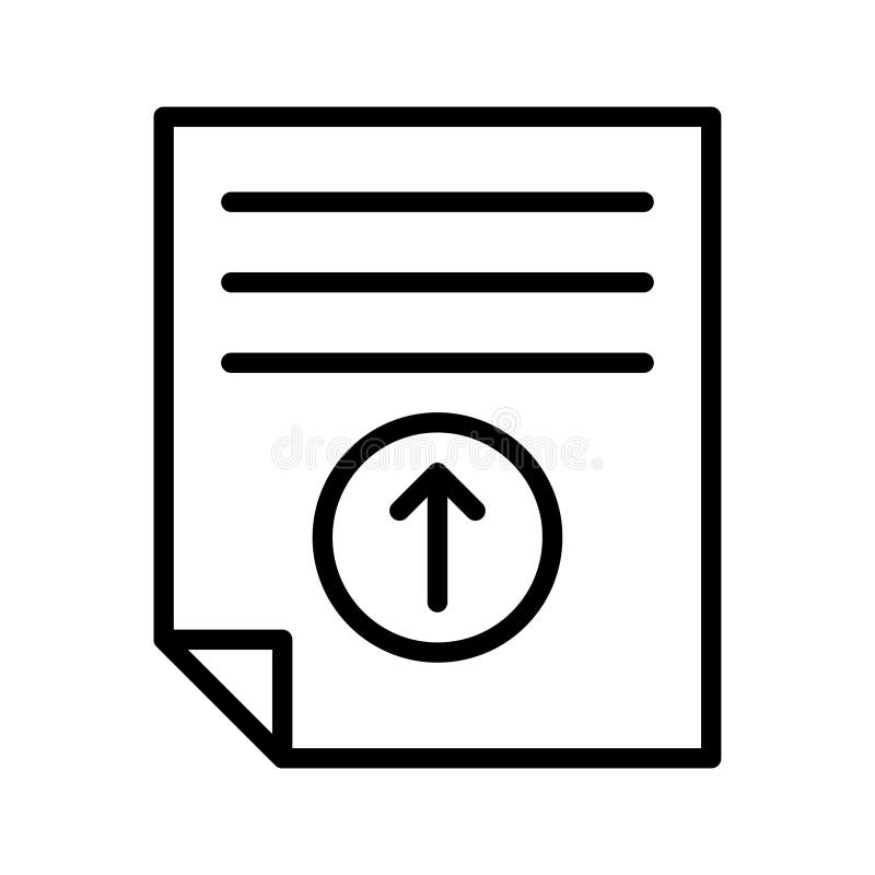 File Upload Line Vector Icon Stock Illustrations – 11,074 File Upload ...