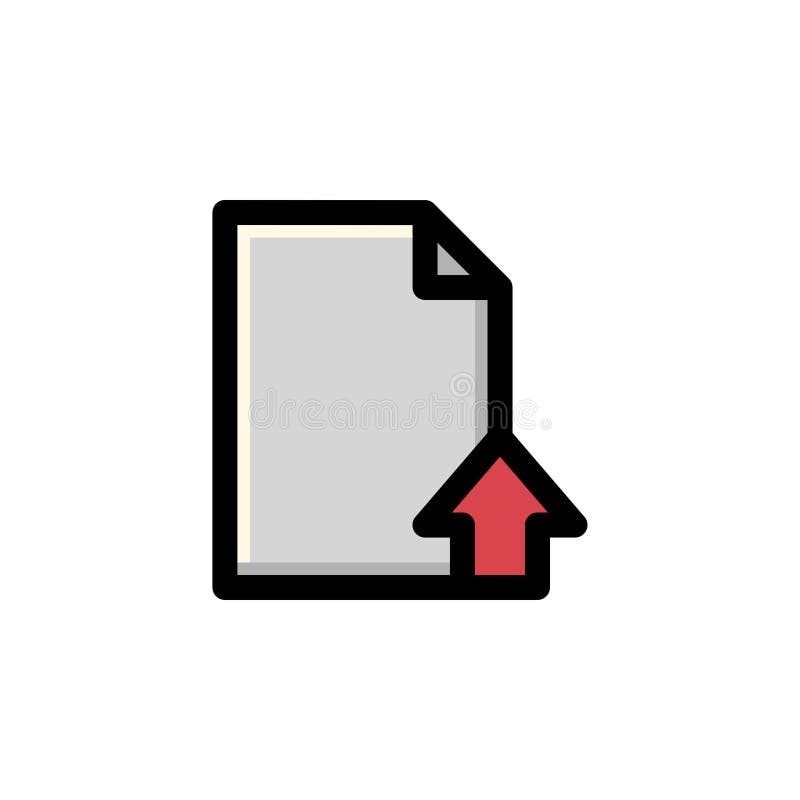 Upload File Icon stock vector. Illustration of vector - 266549099