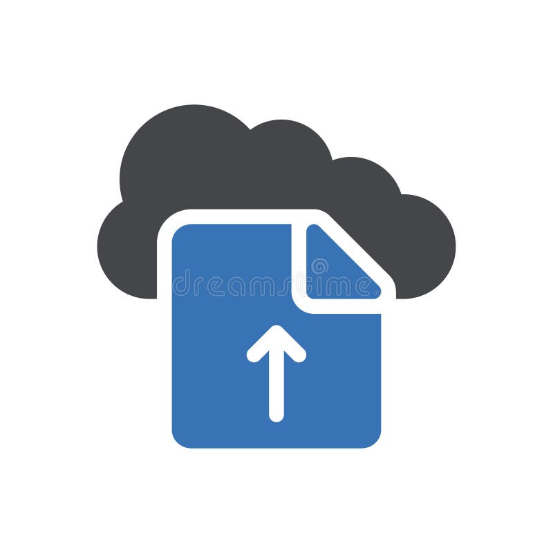 File Upload Line VECTOR Icon Stock Illustration - Illustration of team ...