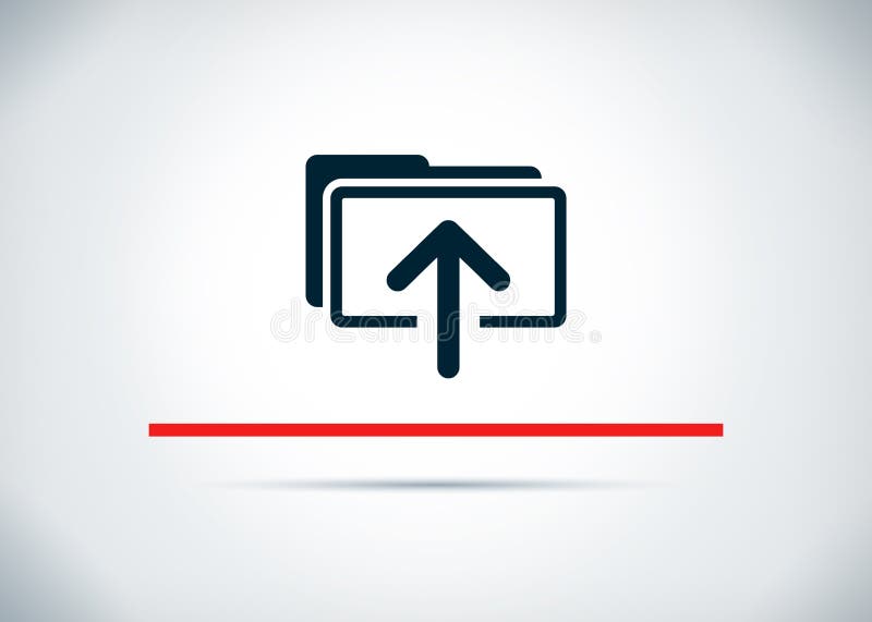 Upload Files Icon Abstract Flat Background Design Illustration Stock ...