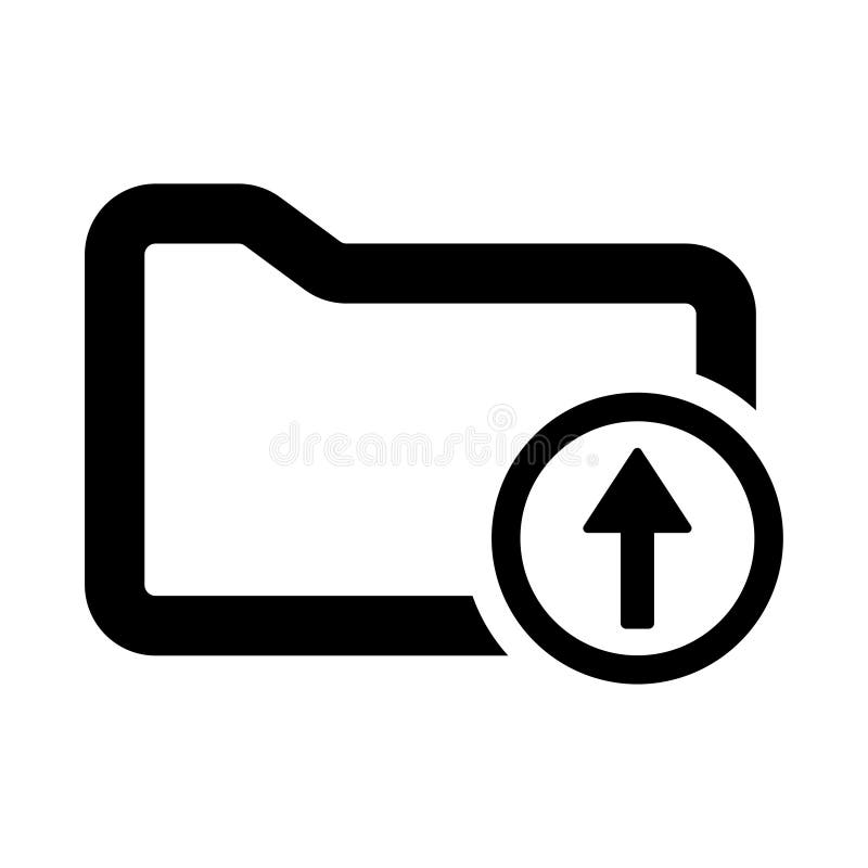 Upload folder icon design stock vector. Illustration of copy - 213973219