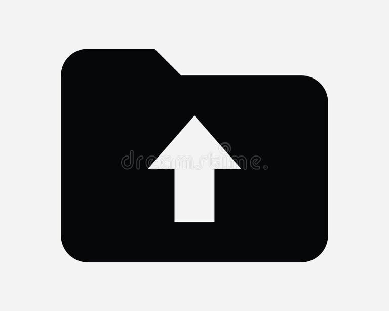 Upload Up Load Folder File Paper Storage Archive Uploading Attach Send Save Cloud Digital ...