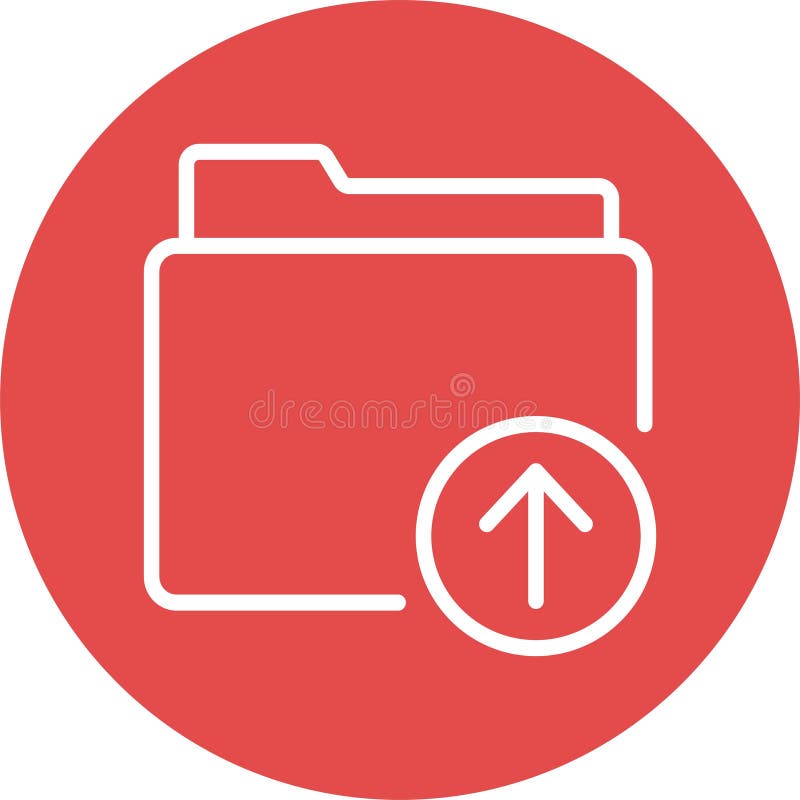 Upload Folder Isolated Vector Icon Which Can Easily Modify or Edit ...
