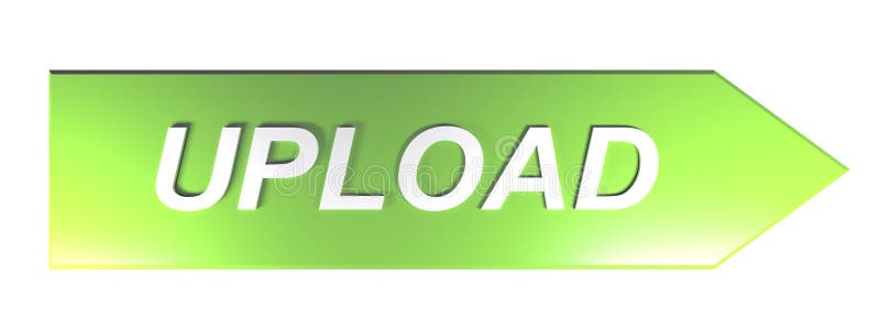 Upload green signs. stock vector. Illustration of metal - 20339800