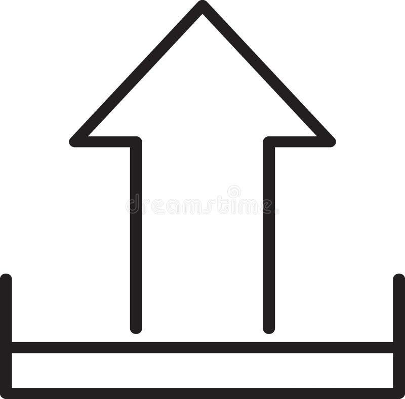 Upload Icon Black and White Vector Graphics Stock Illustration ...