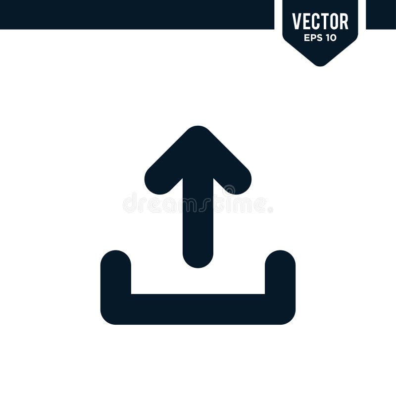 Upload Icon Collection in Solid Color or Glyph Style Stock Vector ...