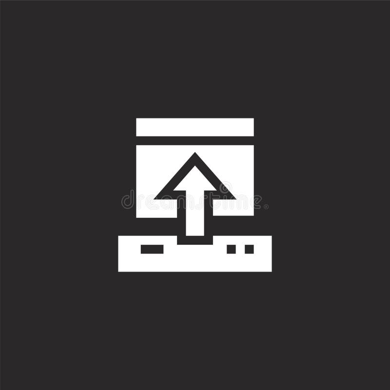 Upload Icon. Filled Upload Icon for Website Design and Mobile, App ...