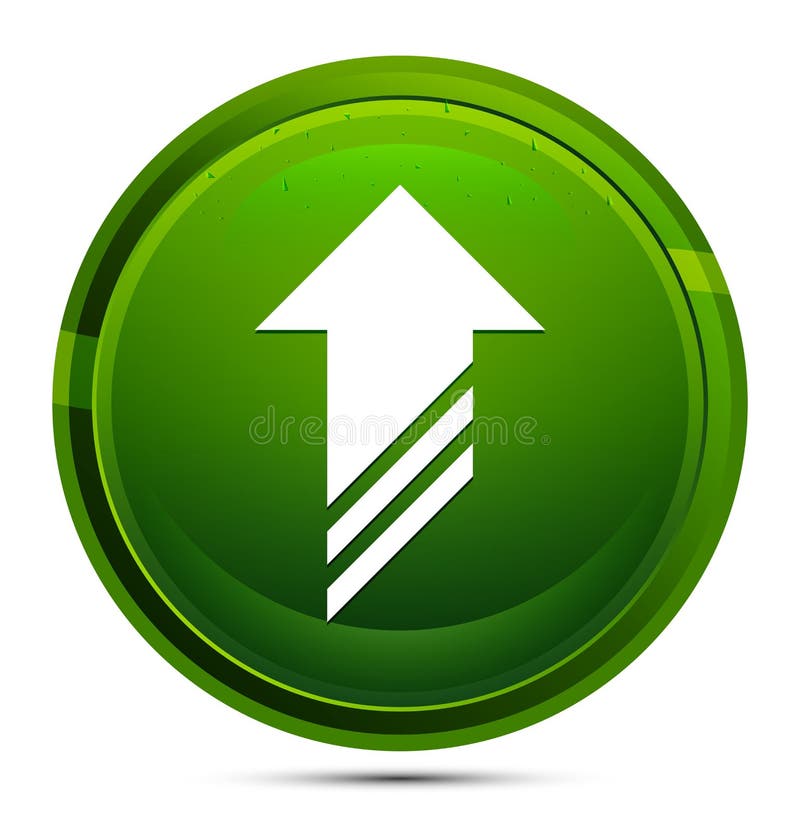 Upload Glossy Green Round Button Stock Illustrations – 194 Upload ...