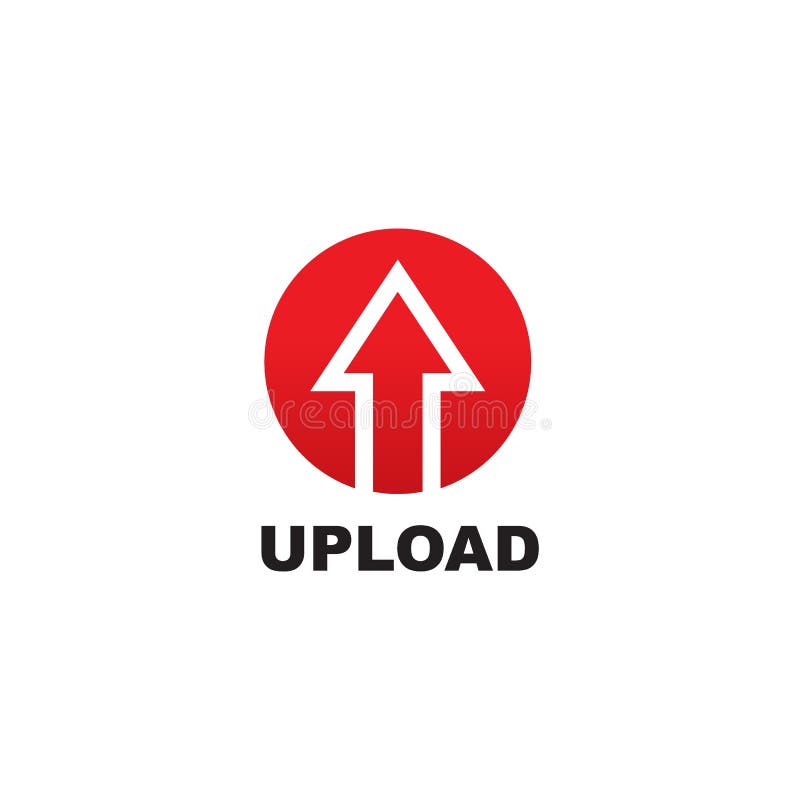 Upload Icon Logo Design Vector Template Stock Vector - Illustration of ...