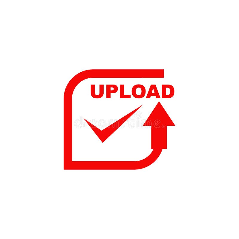 Upload Icon Logo Design Vector Template Stock Vector - Illustration of ...