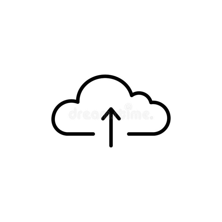 Upload Icon Perfect for Digital Media and File Sharing Stock Vector ...
