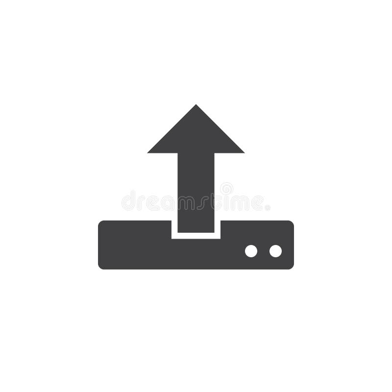 Upload Icon , Solid Logo Illustration, Pictogram Isolated Stock ...
