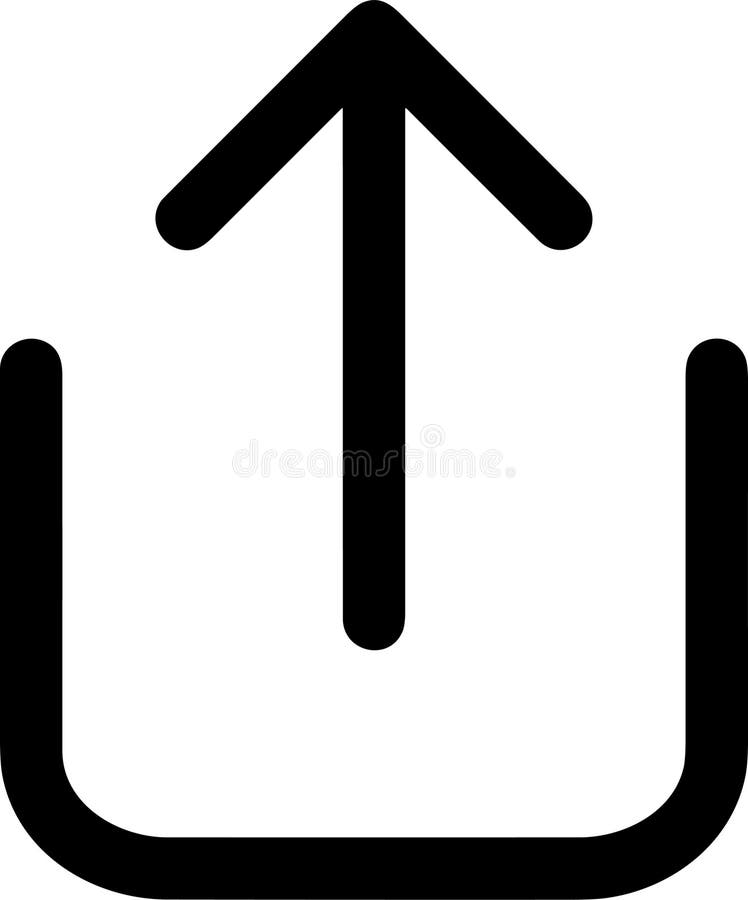 Upload Icon Symbol Vector Image Stock Vector - Illustration of business ...