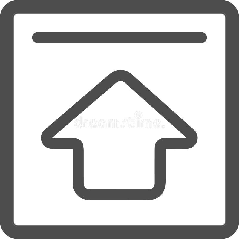 Upload Icon Symbol Vector Image Stock Vector - Illustration of download ...