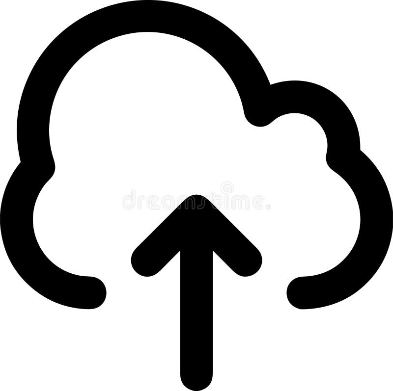 Upload Icon Symbol Vector Image Stock Vector - Illustration of digital ...