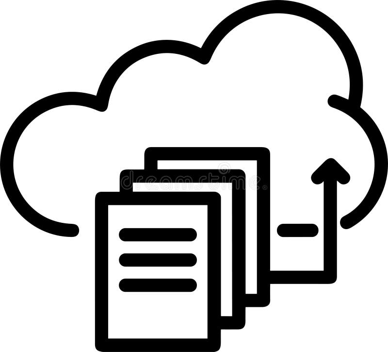 Upload Icon Symbol Vector Image Stock Vector - Illustration of digital ...