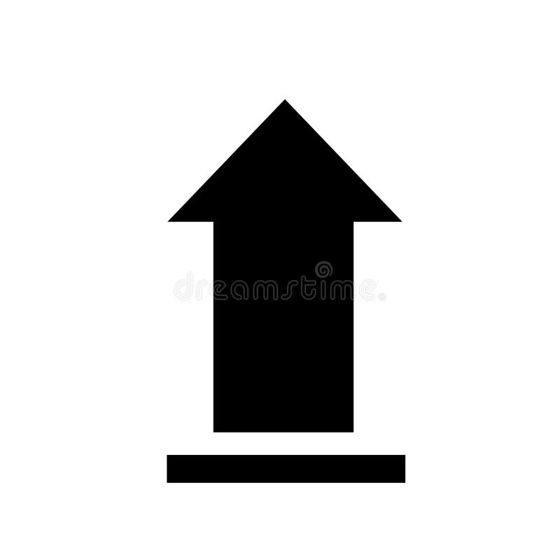 Upload Icon or Upload Symbol on the White Background Stock Vector ...