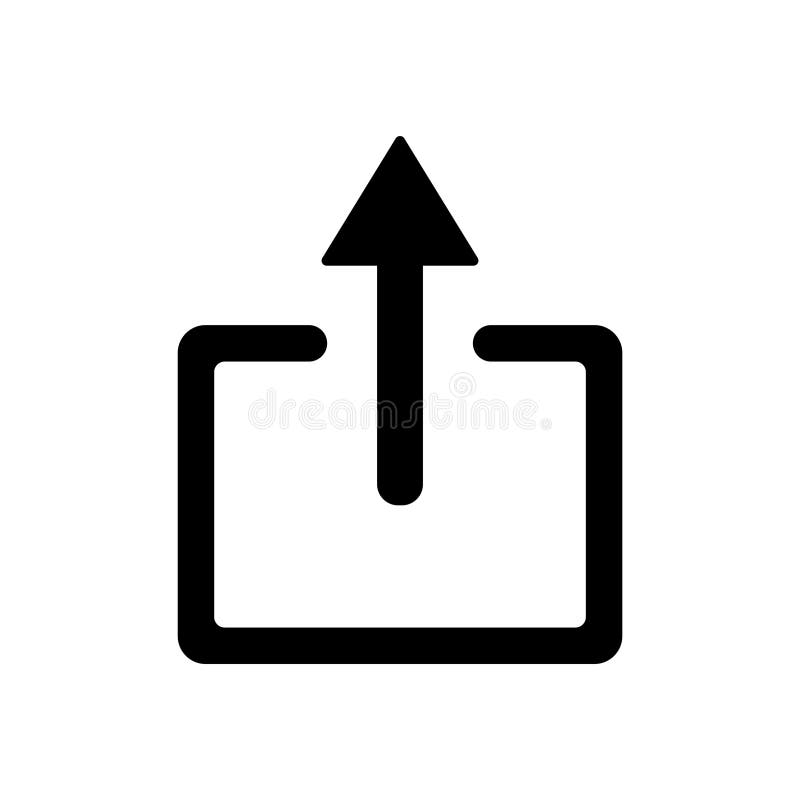 Upload icon stock vector. Illustration of page, isolated - 277099176