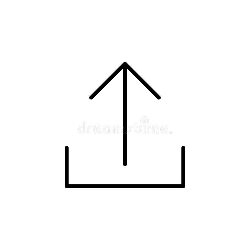 Upload Icon . Load Data Symbol Stock Vector - Illustration of internet ...