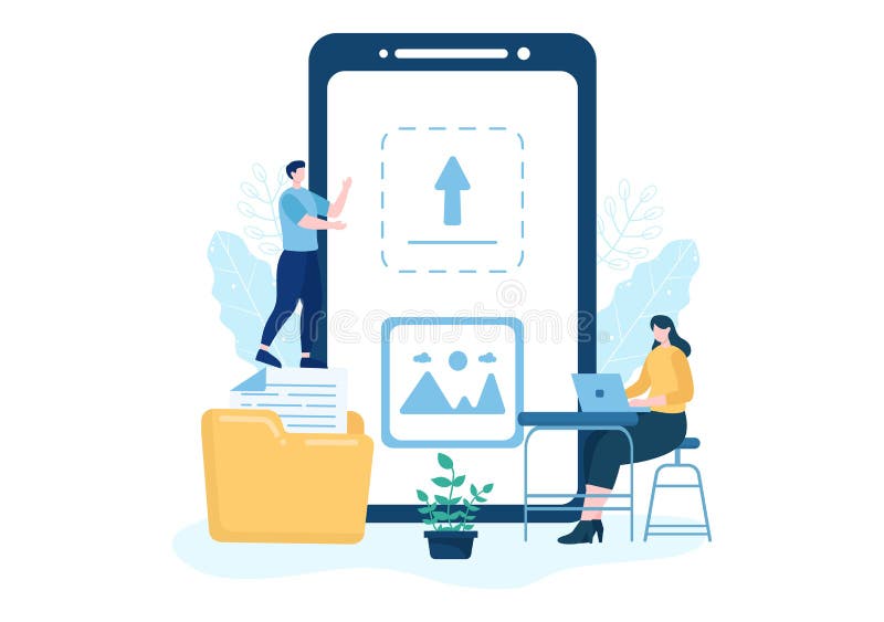 Upload Image Background of Online Devices Information and Data To ...