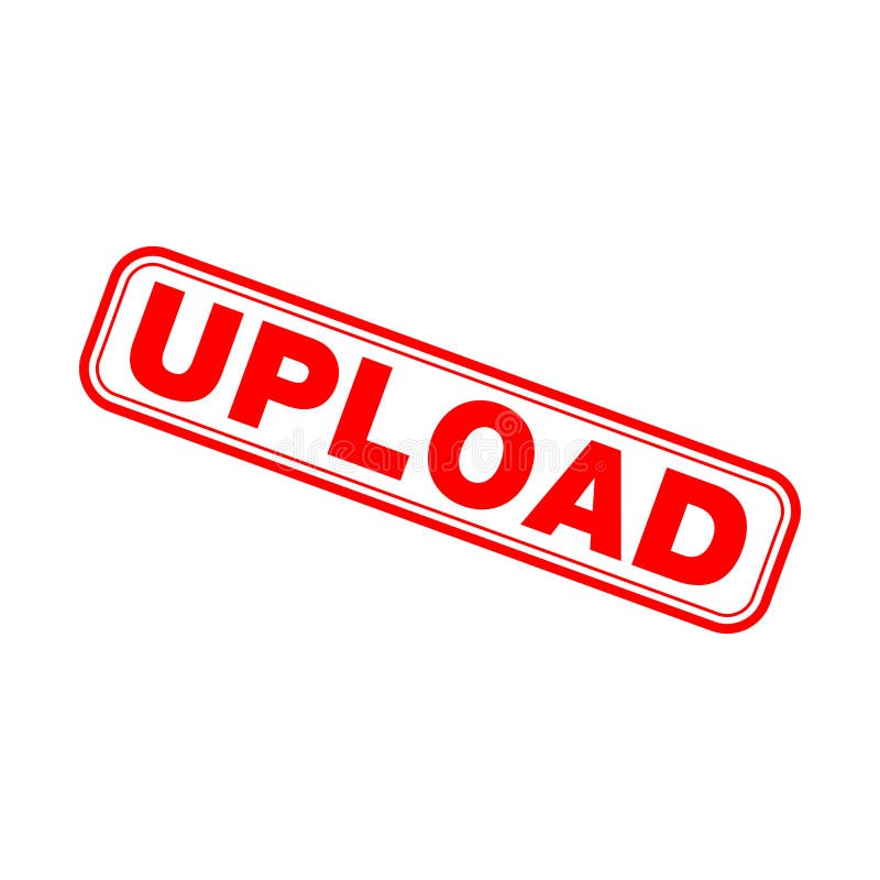 Upload Letter Rubber Stamp Template Stock Vector - Illustration of ...