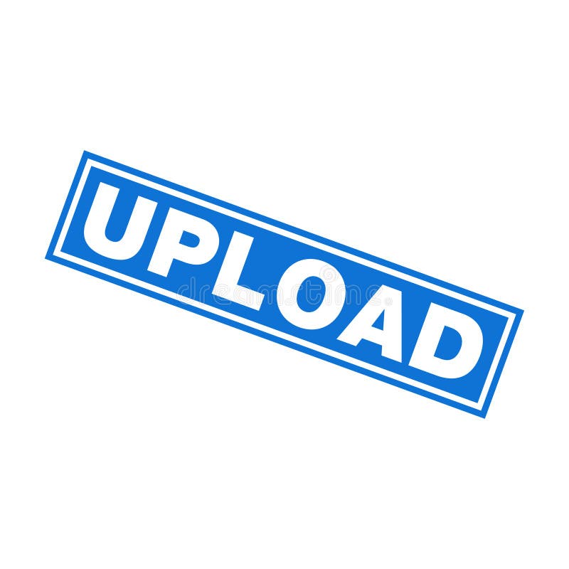 Upload Letter Rubber Stamp Template Stock Vector - Illustration of ...