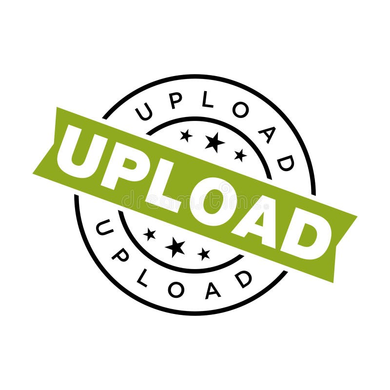 Upload Letter Rubber Stamp Template Stock Vector - Illustration of seal ...