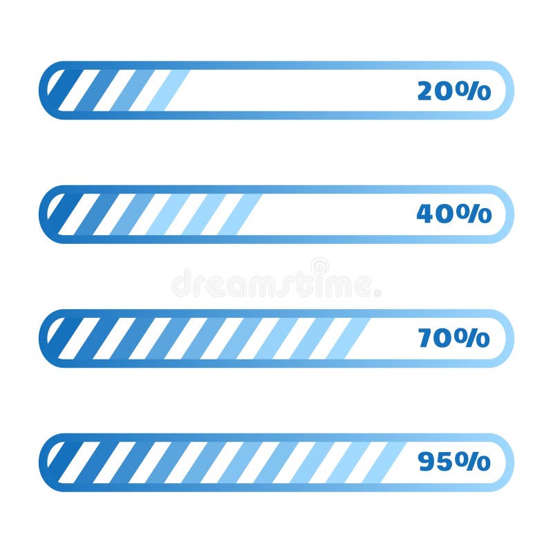 Upload and Loading Progress Bars Infographics. Download Bar with ...