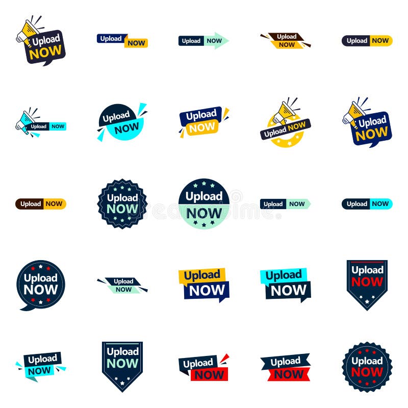 Upload Now Vector Pack 25 High Impact Designs for Graphic Designers ...