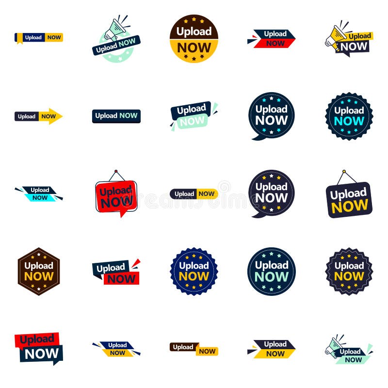 The Upload Now Vector Pack 25 Impactful Designs for Your Marketing ...