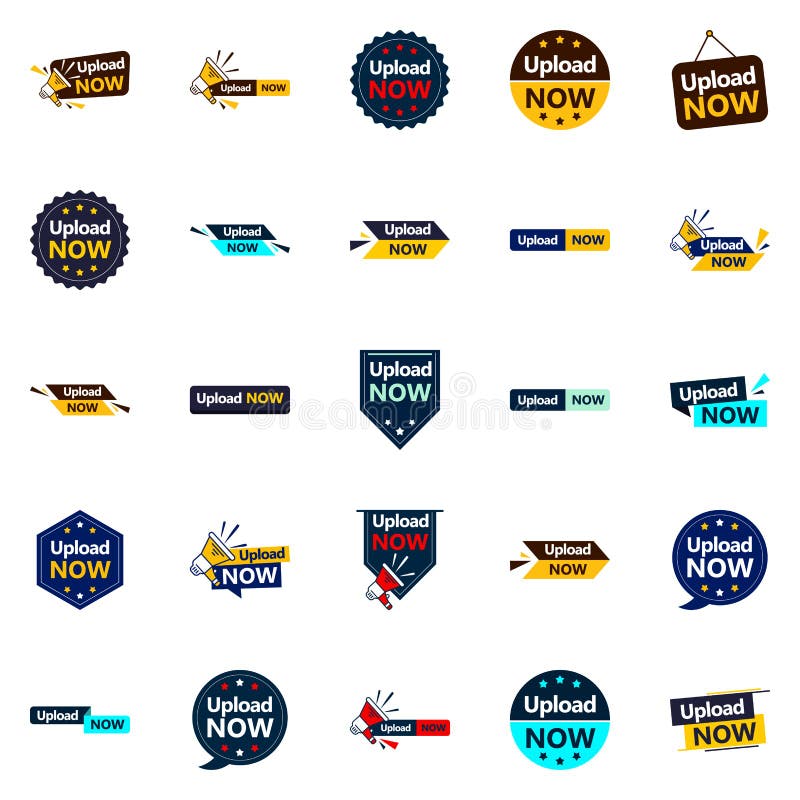 Upload Now Vector Pack 25 Professional Vector Banners for Your ...