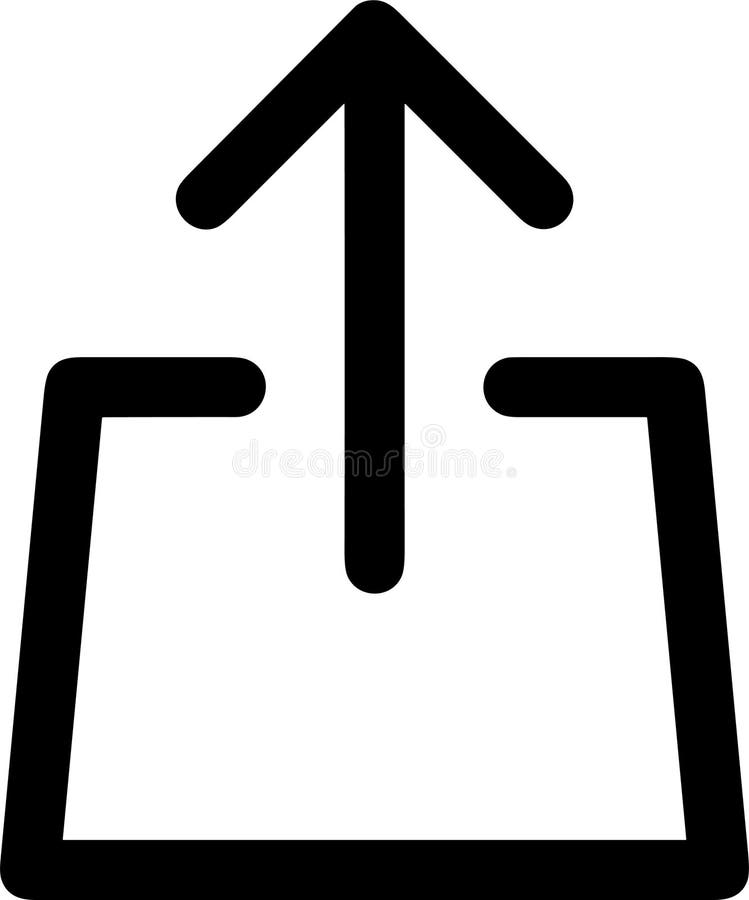 Upload Icon Symbol Vector Image Stock Vector - Illustration of graphic ...