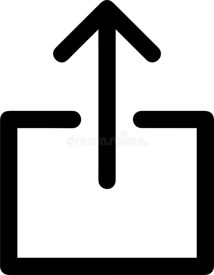 Upload Icon Symbol Vector Image Stock Vector - Illustration of symbol ...