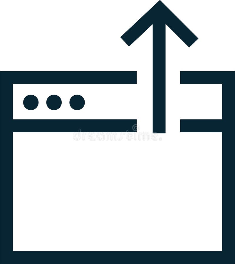 Upload Icon Symbol Vector Image Stock Vector - Illustration of data ...