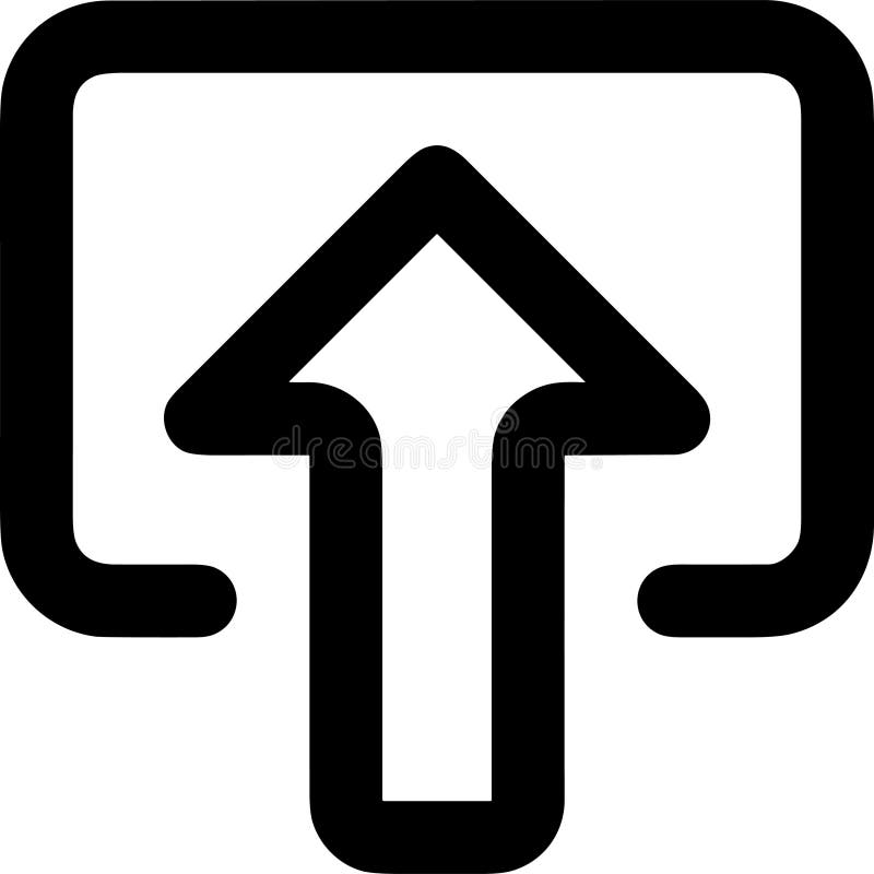 Upload Icon Symbol Vector Image Stock Vector - Illustration of symbol ...