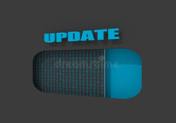 System Software Update and Upgrade Concept. Loading Process Bar Stock ...